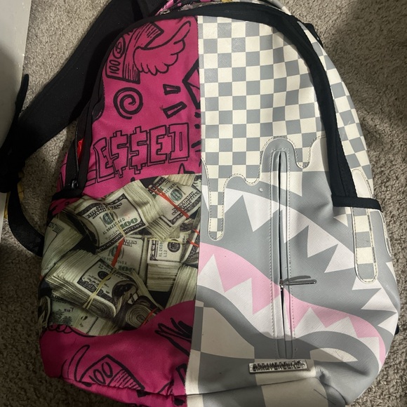 Sprayground | Bags | Sprayground Pink And Black Urban Graffiti Backpack ...